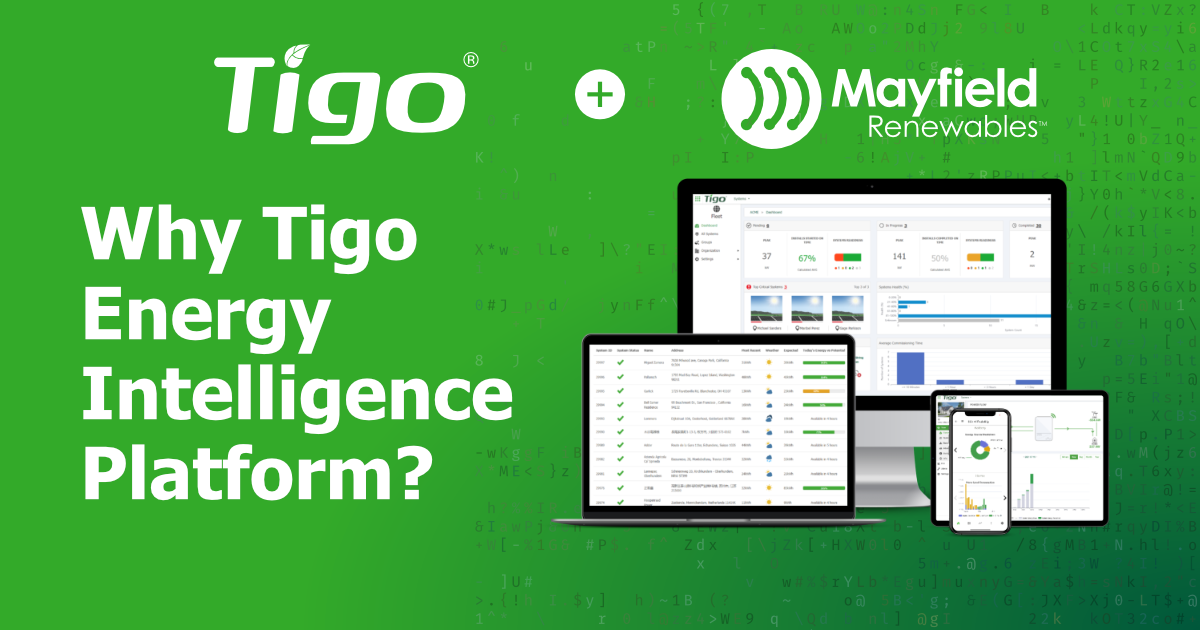 Why Tigo Energy Intelligence Platform?